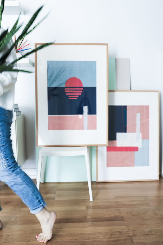 DIY Wandbilder aus Stoff - Perfekt für's Stoffreste weiterverwerten ...